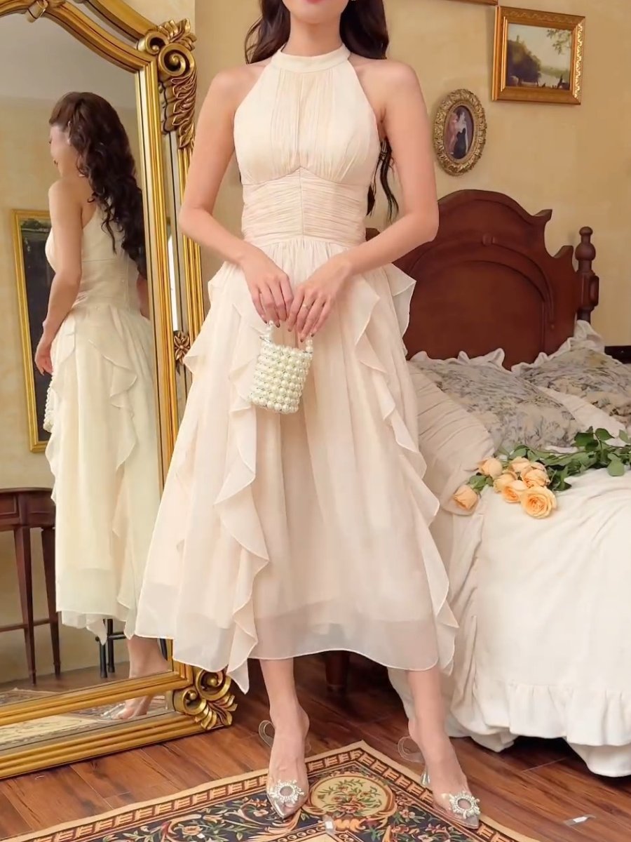 Premium Off-Shoulder Sleeveless Dress