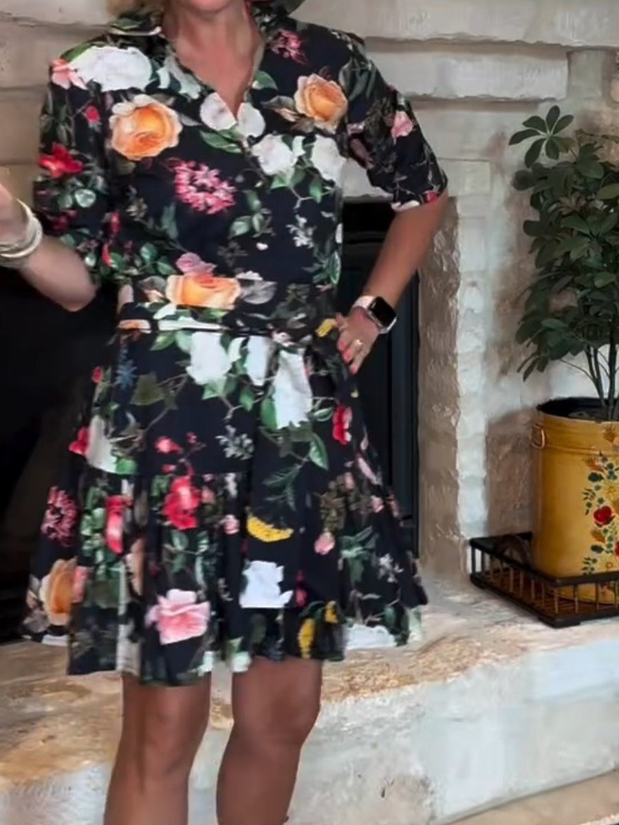 Black Floral Dress